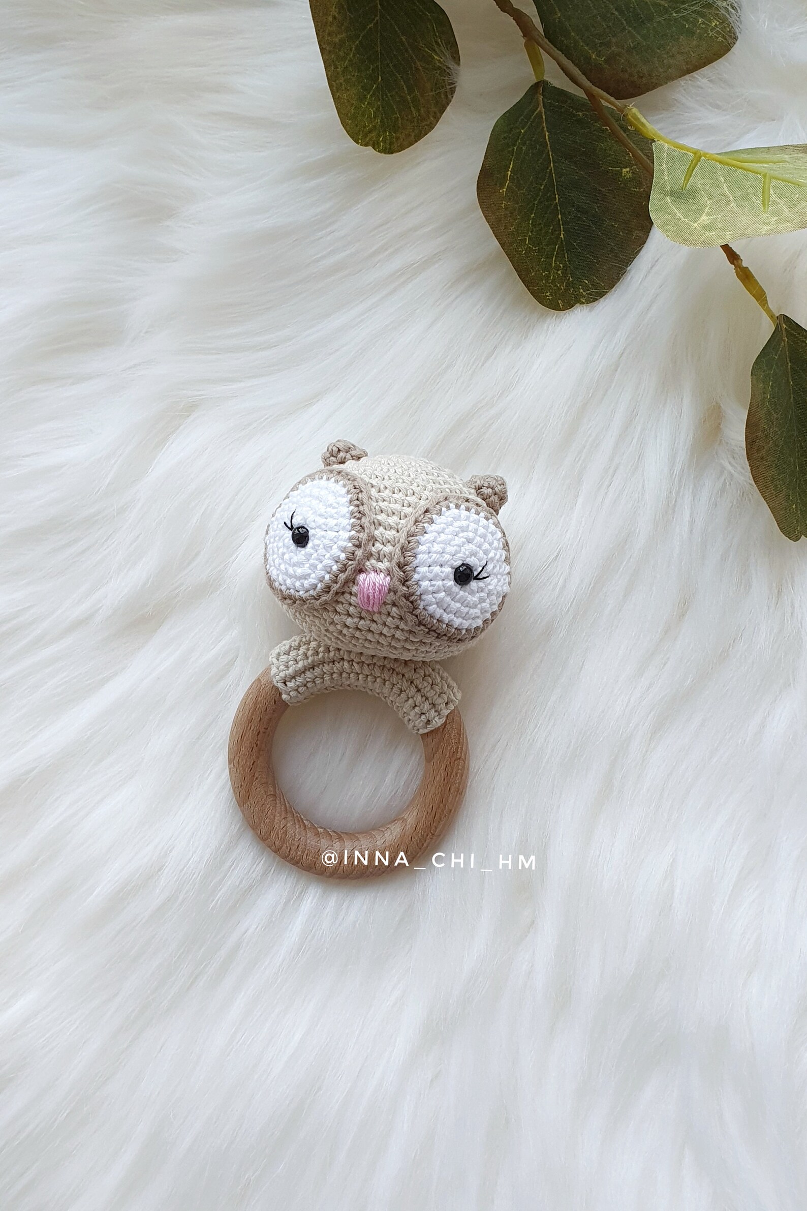 PATTERN ONLY: Owl Baby Rattle Crochet Owl Woodland Animal - Etsy