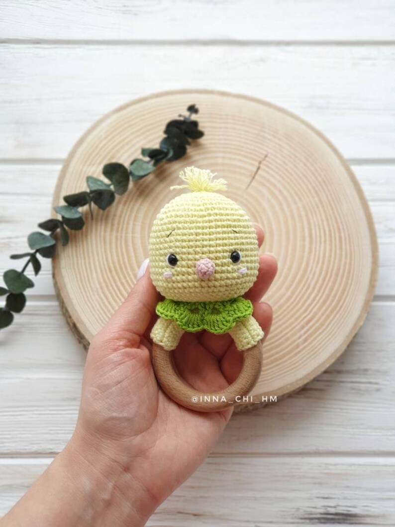 PATTERN ONLY: Chicken Baby Rattle Easter Animal Toy Easy - Etsy