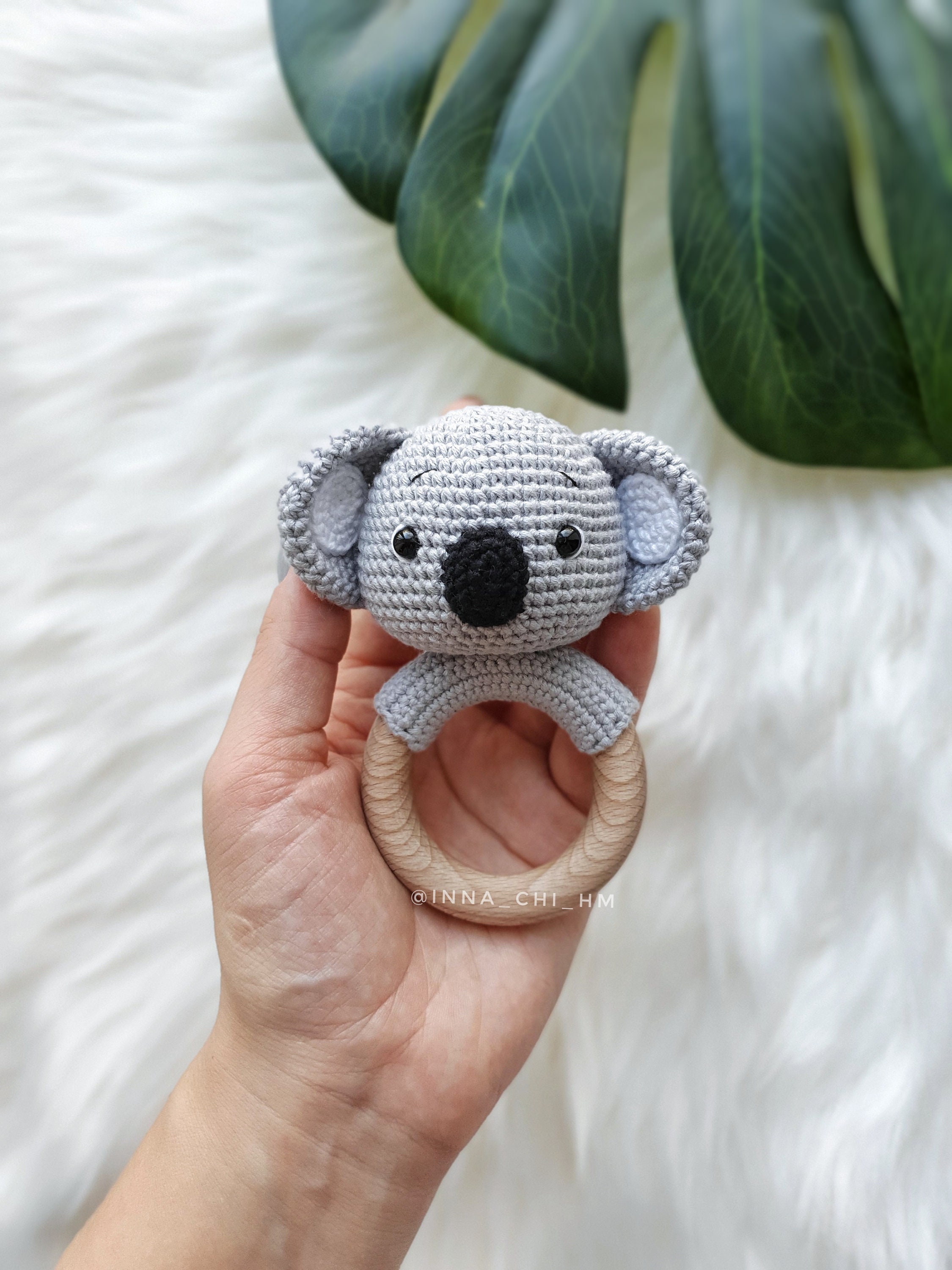 PATTERN ONLY: Koala Baby Rattle Safari Animal Toy Easy to - Etsy