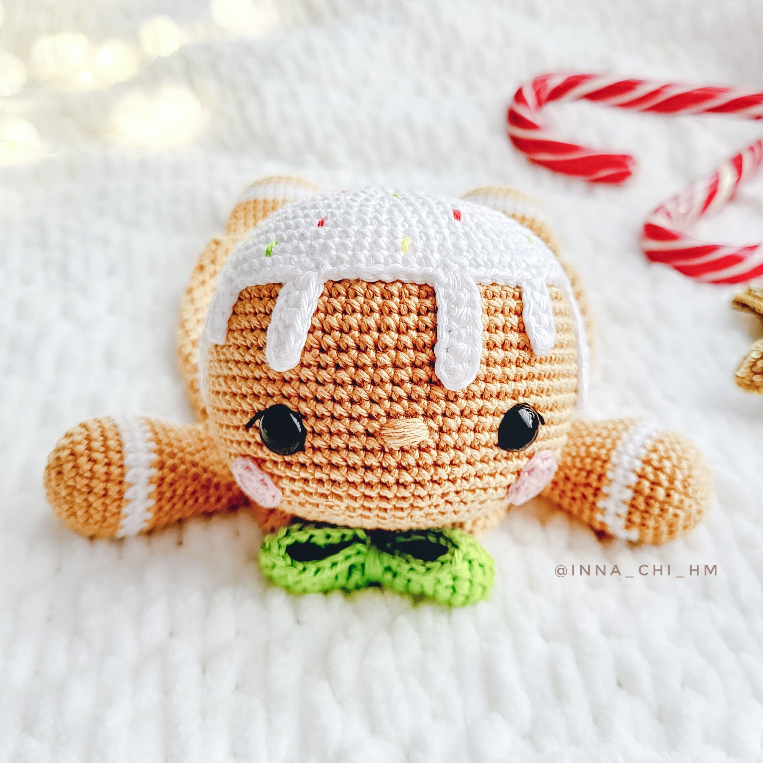 Gingerbread Boy Crochet Pattern: Baby Lovey Snuggler (PDF) - Etsy