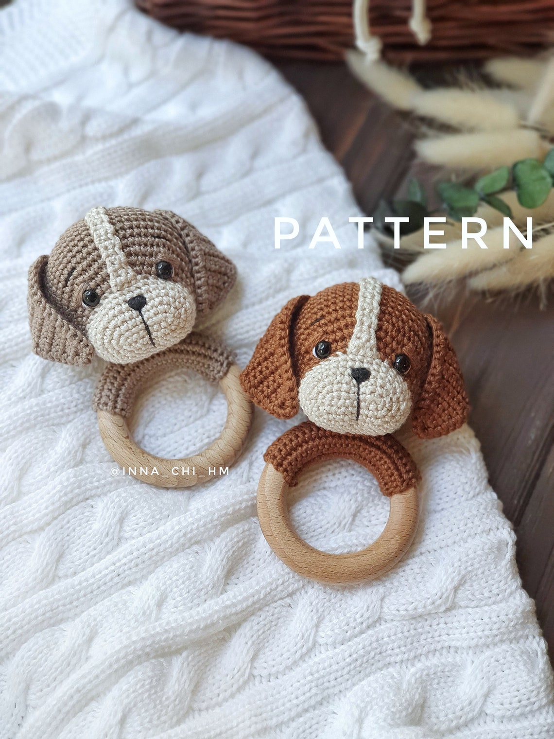 PATTERN ONLY: Puppy Baby Rattle Dog Amigurumi Toy Puppy | Etsy Australia