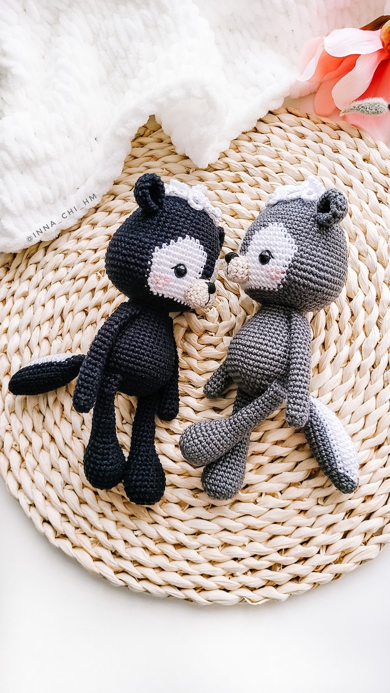 PATTERN ONLY: Skunk Crochet Toy Amigurumi Skunk Skunk - Etsy