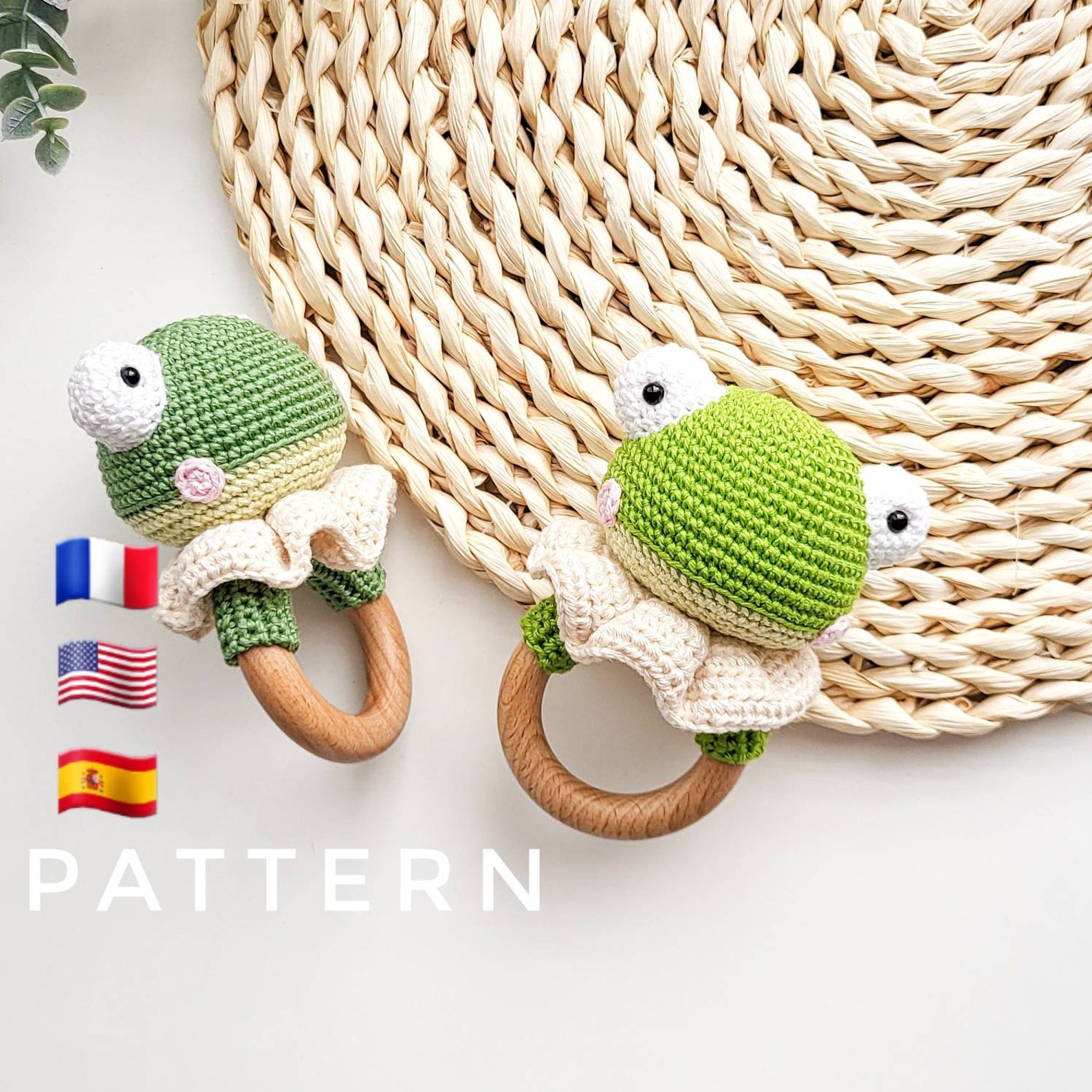 PATTERN ONLY: Frog Baby Rattle Frog Amigurumi Toy Frog Toy - Etsy