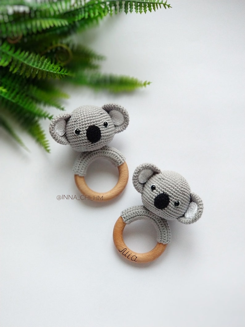 PATTERN ONLY: Koala Baby Rattle Safari Animal Toy Easy to - Etsy