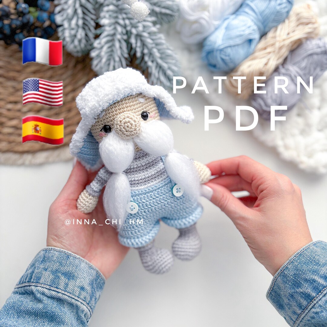 Amigurumi Gnome Crochet Pattern: Bastian the Gnome (PDF Tutorial) - Etsy