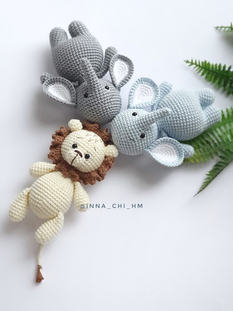 Elephant Toy Crochet Pattern Elephant Small Toy Safari - Etsy