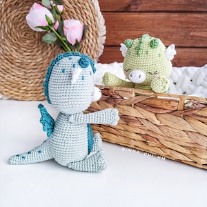 PATTERN ONLY: Drake the Dragon Dragon Amigurumi Toy Crochet Dragon ...
