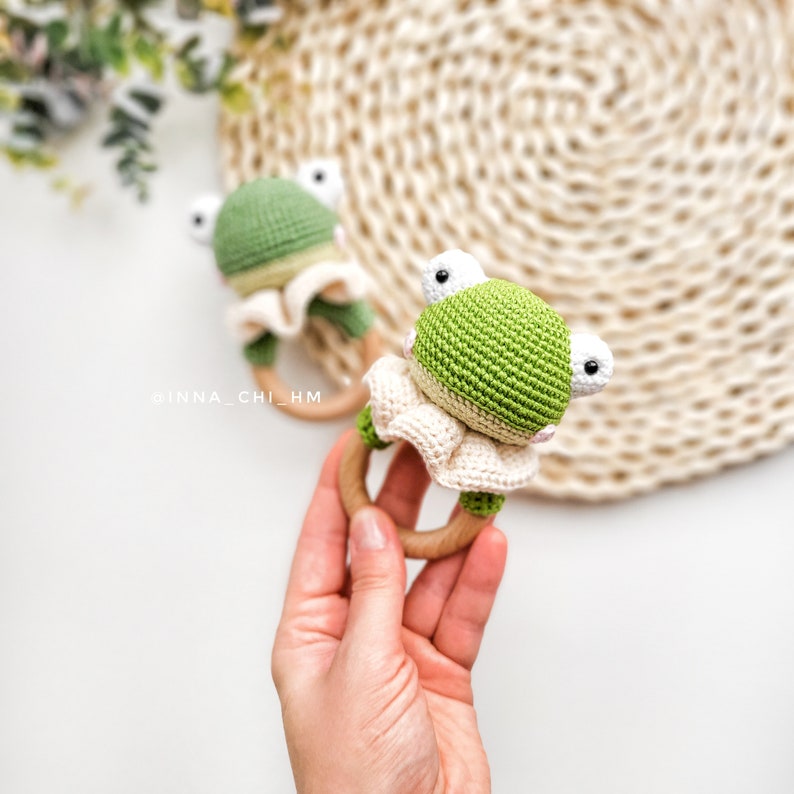 PATTERN ONLY: Frog Baby Rattle Frog Amigurumi Toy Frog Toy - Etsy