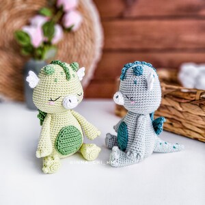 PATTERN ONLY: Drake the Dragon Dragon Amigurumi Toy Crochet Dragon ...