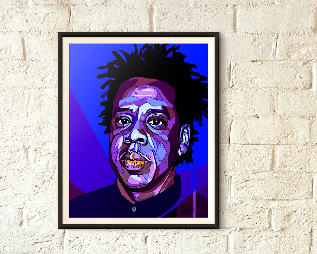Jay-z Poster Print, Pop Art, Wall Art, Birthday Gifts, Hip-hop/rap ...