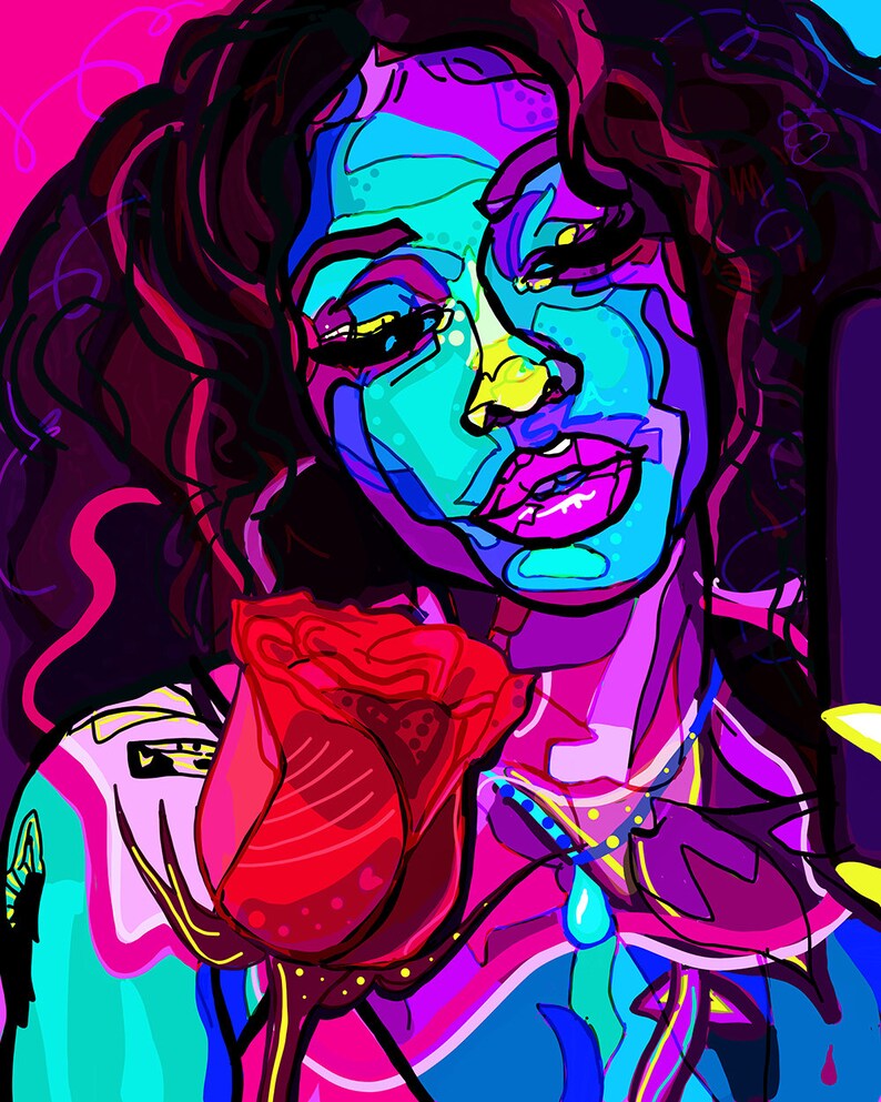 SZA Poster Print, Pop Art, Wall Art, Home Decor Gifts, Feminist Art ...