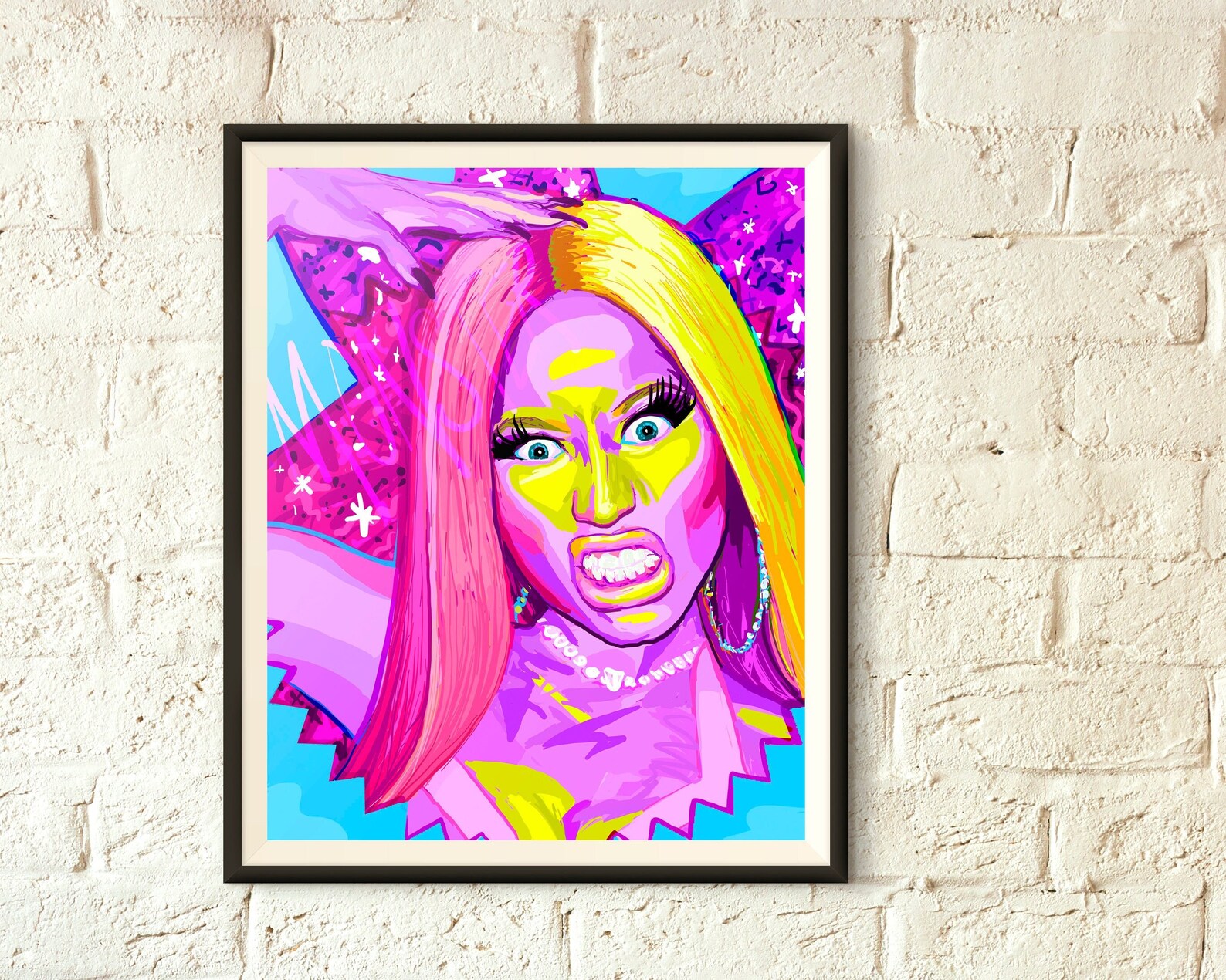 Nicki Minaj Poster Print, Pop Art, Wall Art, Birthday Gifts, Hip-hop ...