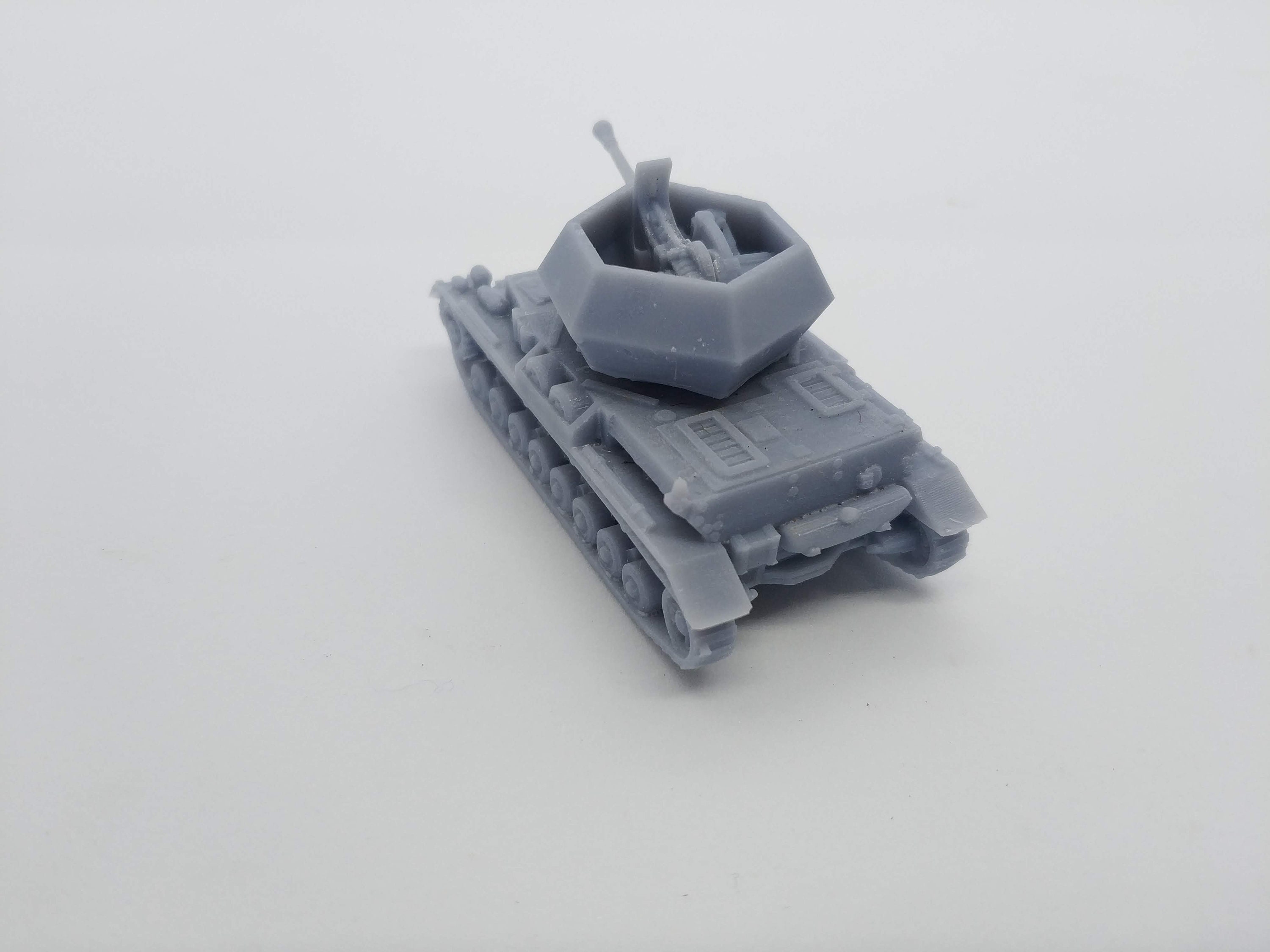 German Flakpanzer IV Ostwind Tank Model WWII 1/48 1/72 1/87 1/100 1/144 ...