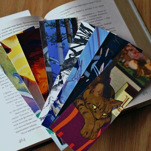 MOOSE Bookmark Illustrated Bookmarks Cozy Art Cute Bookmark Matte ...