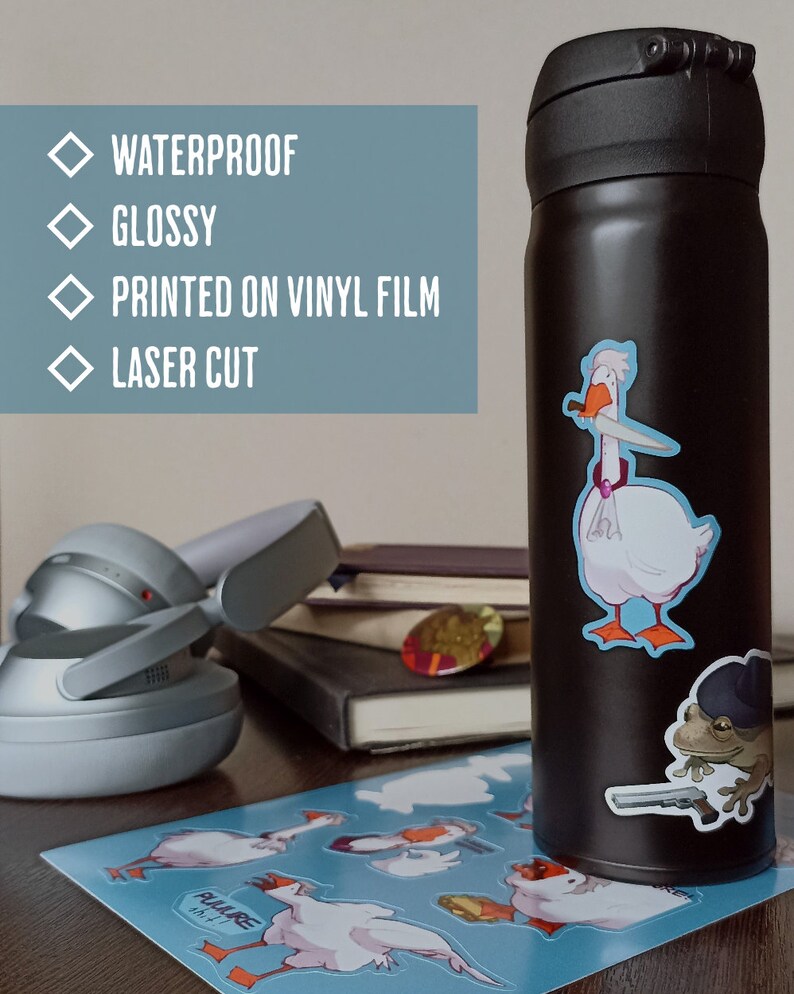 BG3 Goostarion Vinyl Stickerpack Baldurs Gate Astarion Goose Waterproof ...