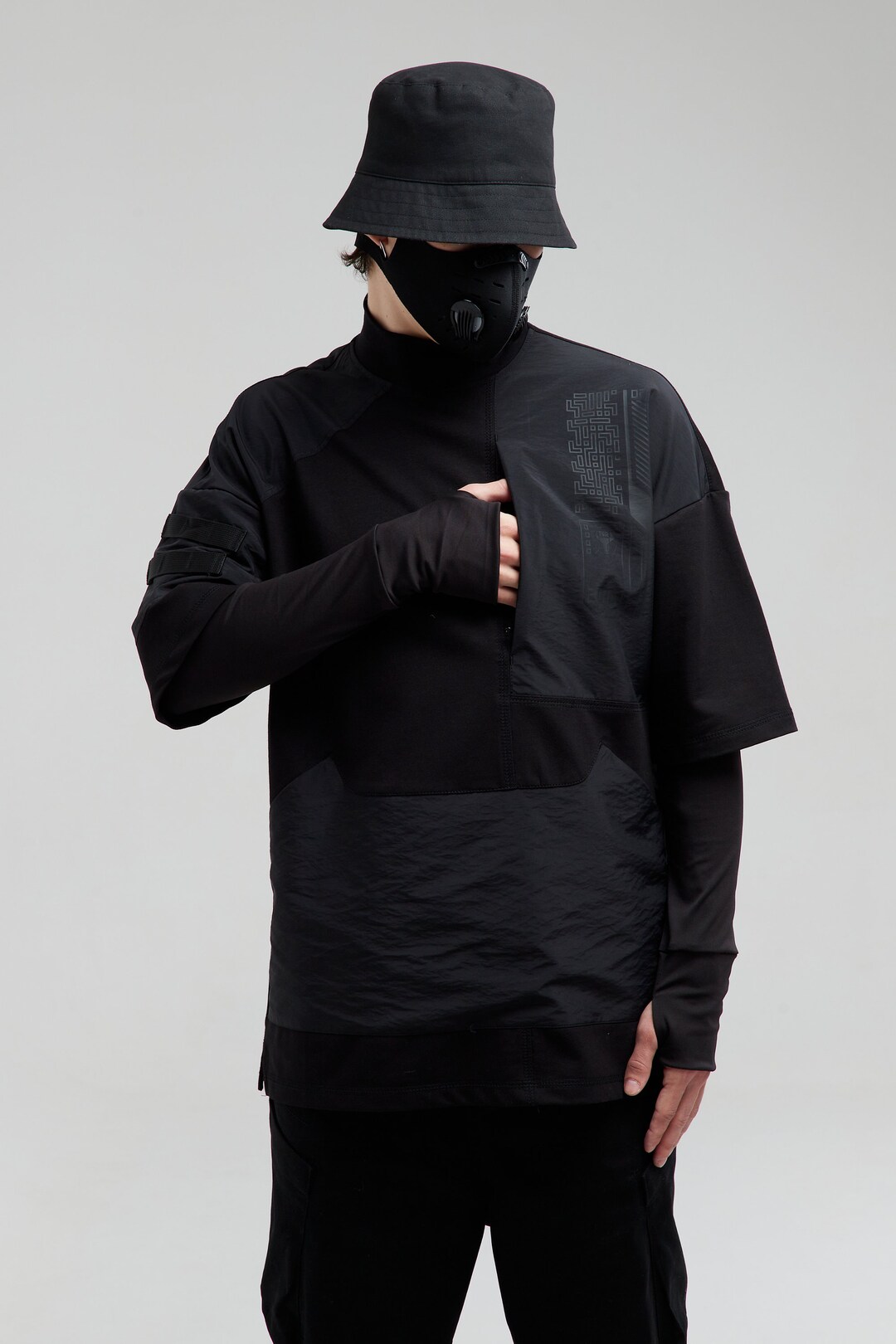 Techwear, Longsleeve, Futuristic Clothing, Cybergoth, Japanese ...