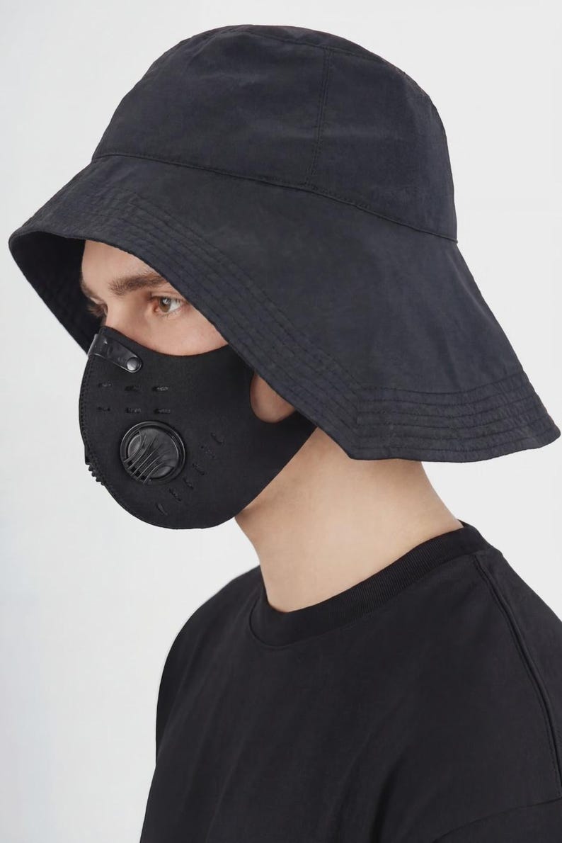 Urban Samurai Black Bucket Hat, Techwear Alternative Boonie Gear ...