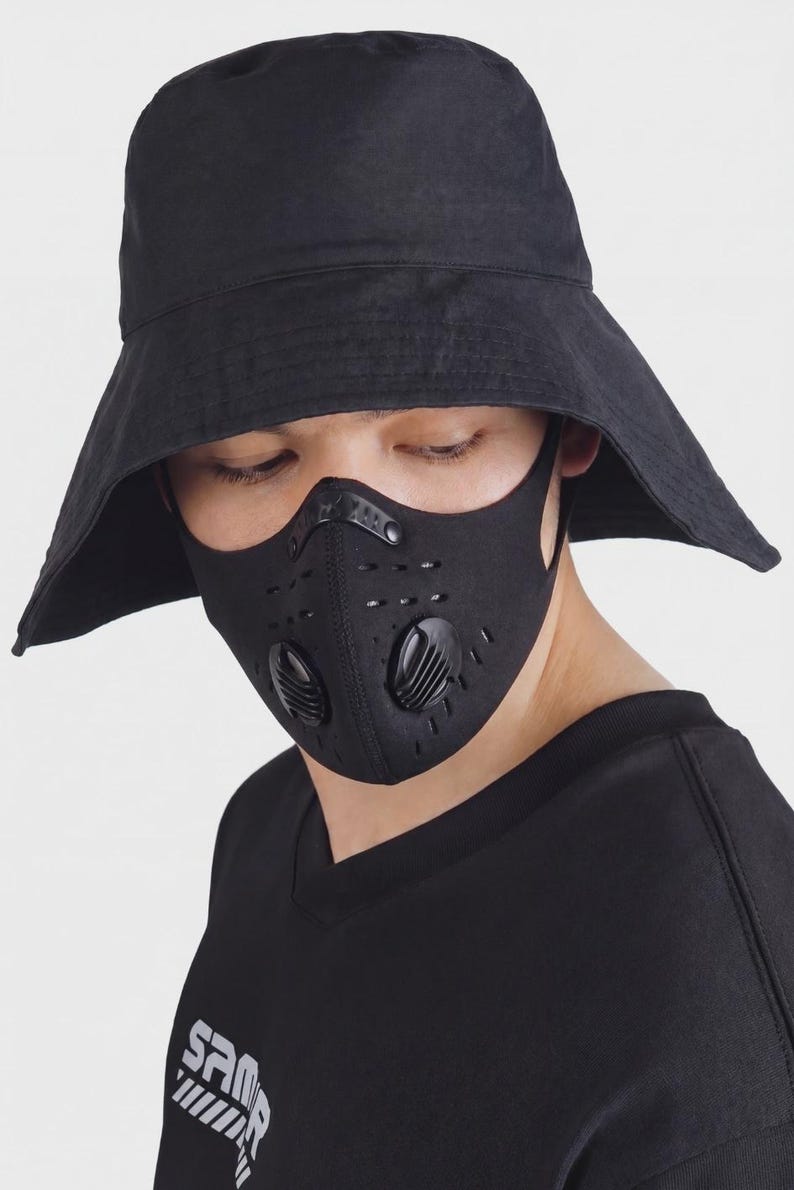 Urban Samurai Black Bucket Hat, Techwear Alternative Boonie Gear ...