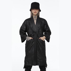 Womens Techwear Kimono Haori , Japanese Urban Tech Coat , Cyberpunk ...