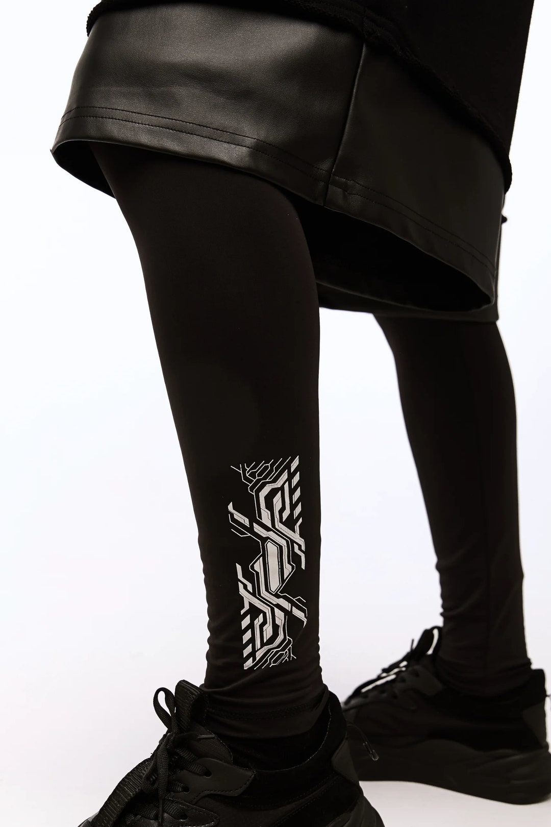 Techwear Cyberpunk Leggings, Men's Leggings, Men's Stretch Leggings ...