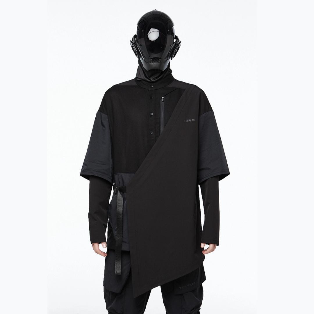 Darkwear Kimono, Noragi Kimono Jacket, Japanese Streetwear Clothing ...