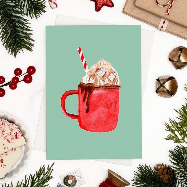 Hot Chocolate Card - Etsy