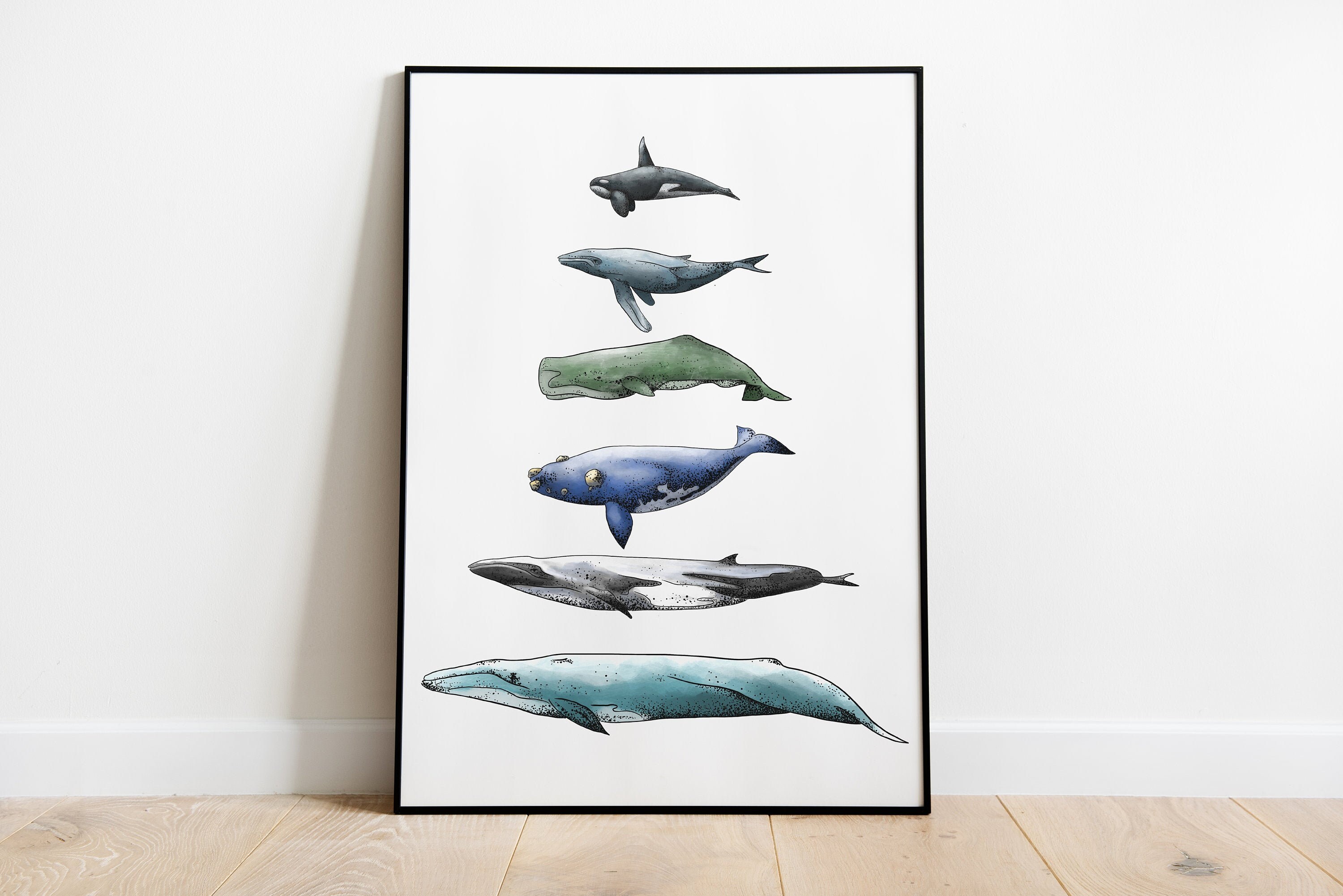 Wale Druck Walarten Poster/ Kunstdruck/ | Etsy