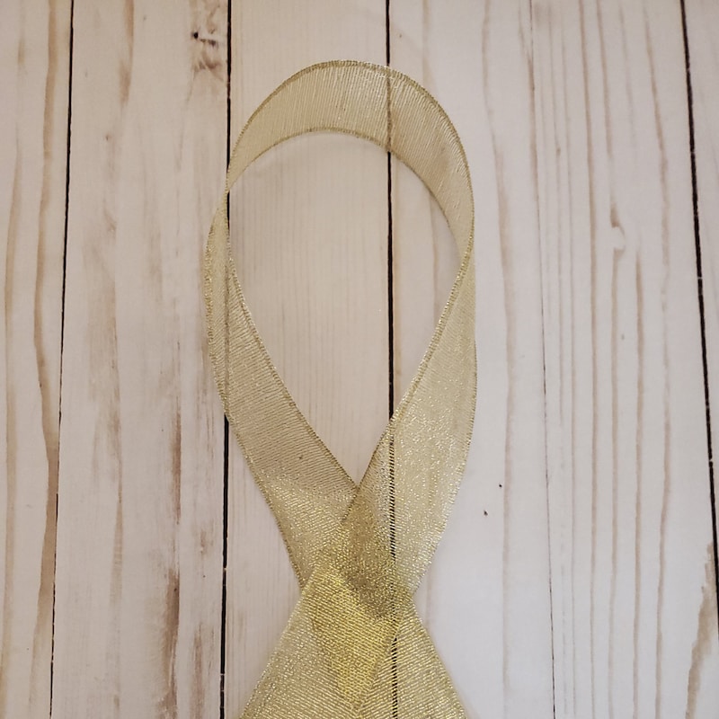 Gold Ribbon - Etsy