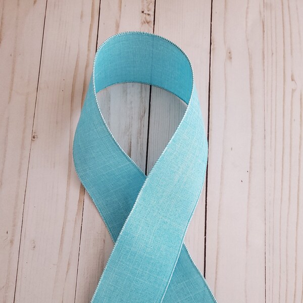 Aqua Blue Ribbon - Etsy