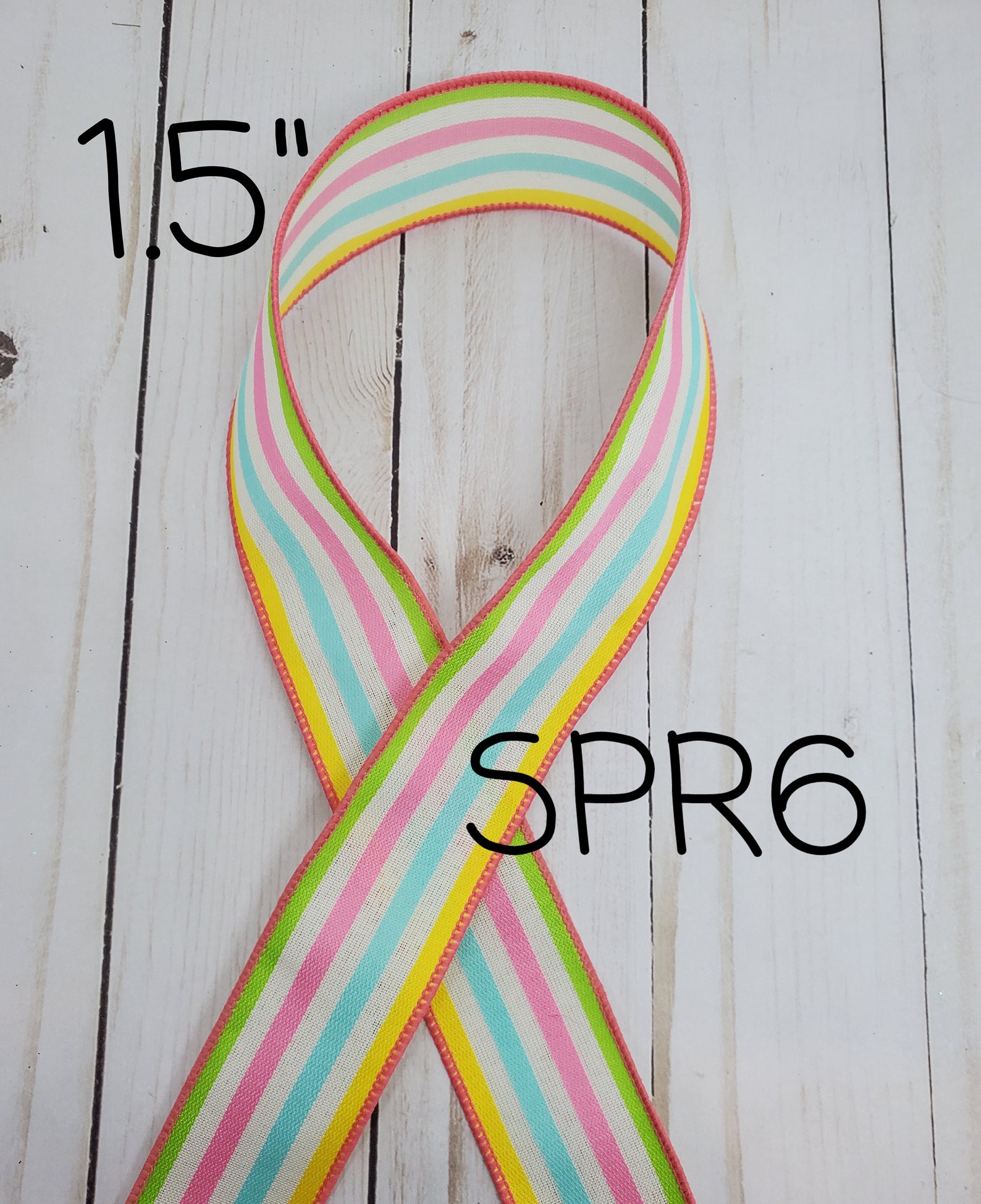 Spring Ribbon Remnants Spring Wired Ribbon Ribbon Remnants - Etsy