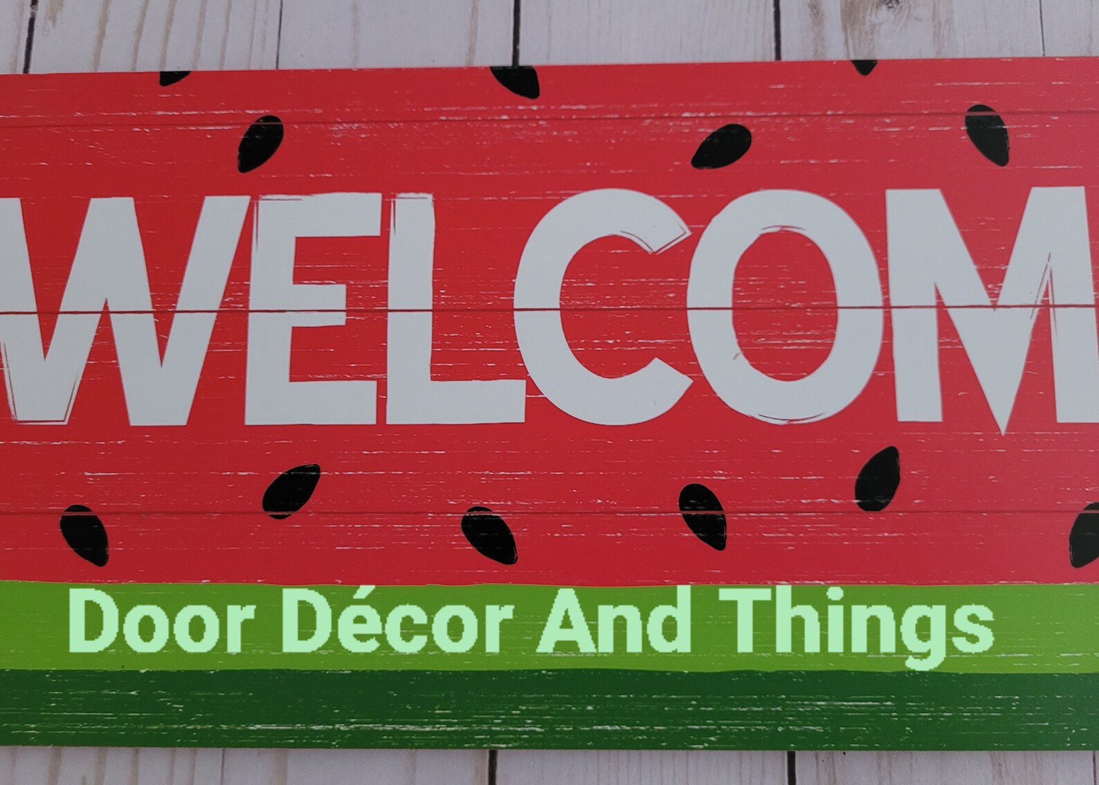 Watermelon Welcome Sign Watermelon Sign Melon Welcome Sign | Etsy
