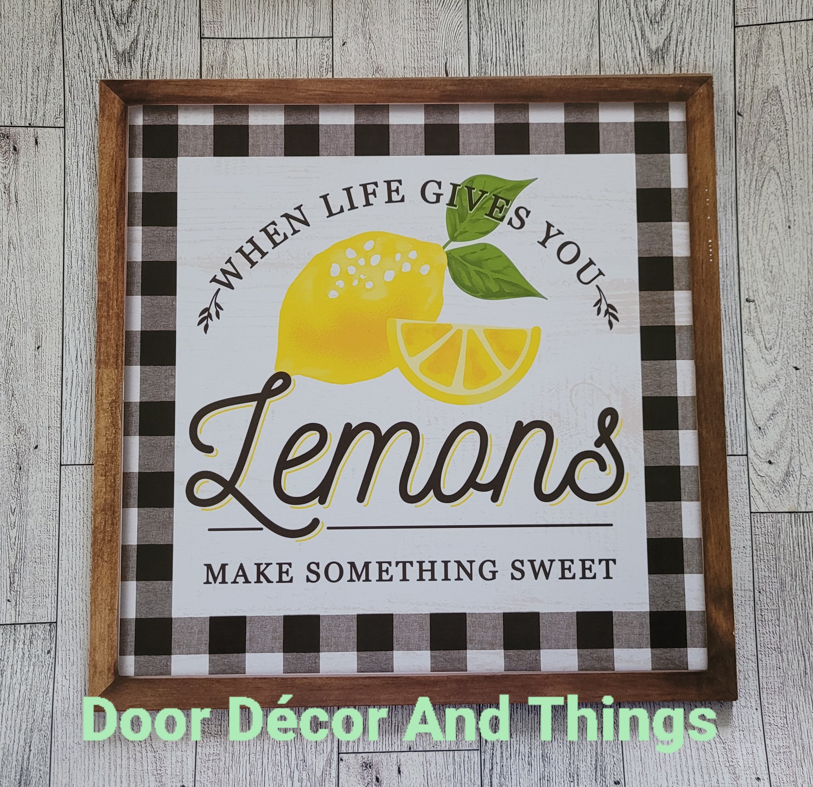 Letrero de limón, letrero de pared de limón, letrero de corona de limón ...