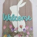 Wood Spring Tag, Wood Easter Tag, Spring/ Easter Wreath Tag - Etsy