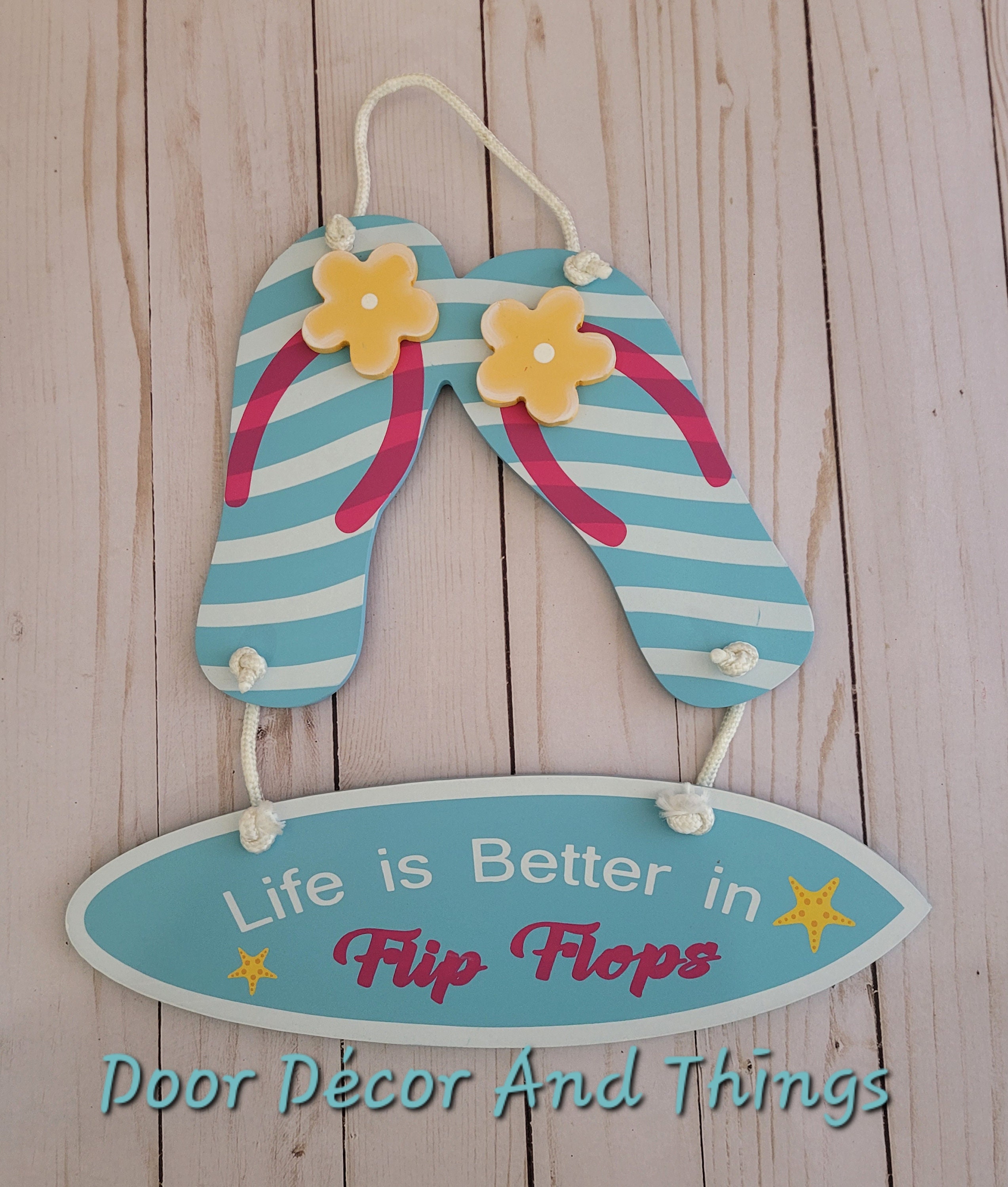 Flip Flop Sign Welcome Flip Flop Sign Life is Better in Flip - Etsy