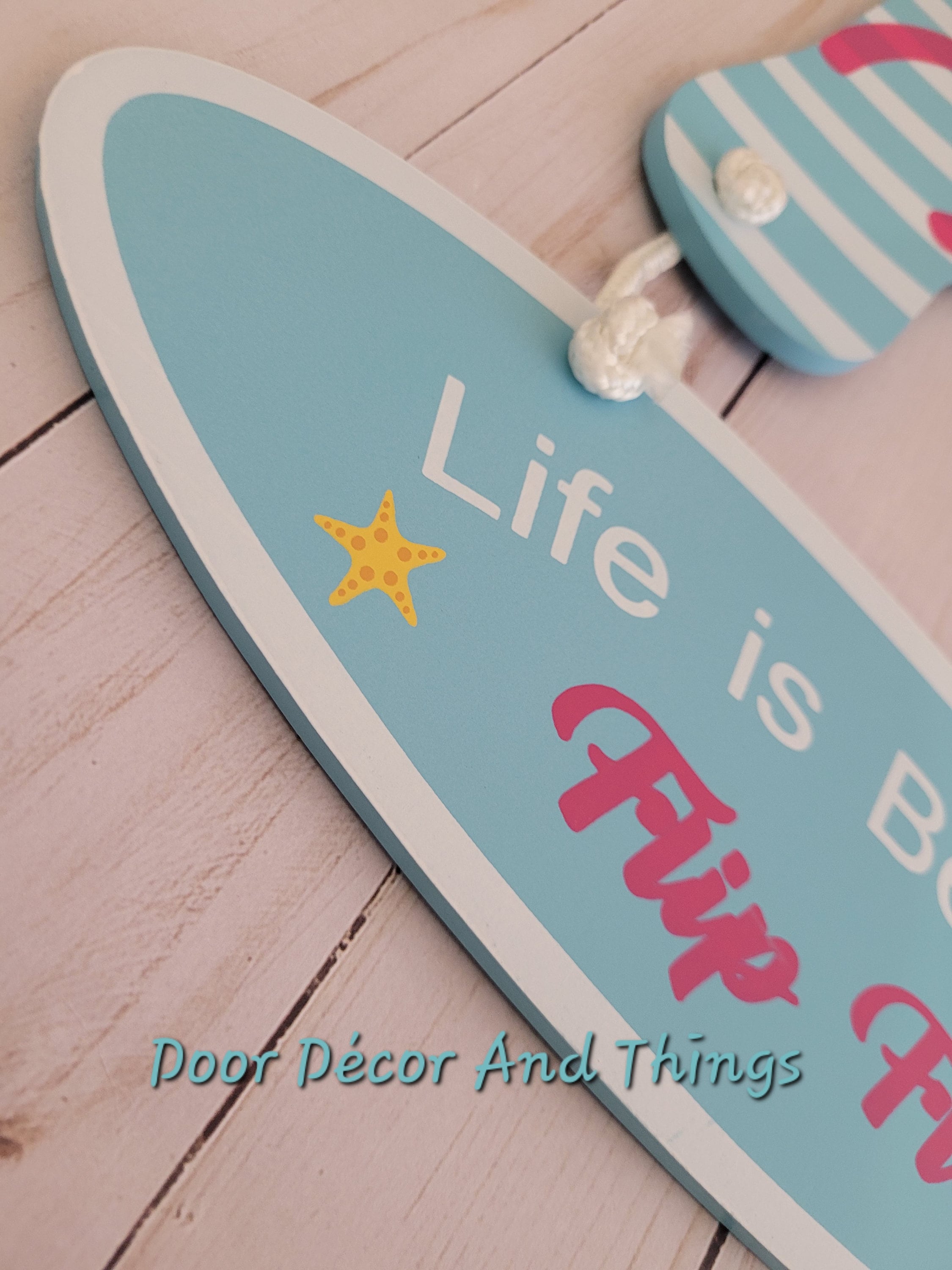 Flip Flop Sign Welcome Flip Flop Sign Life is Better in Flip | Etsy