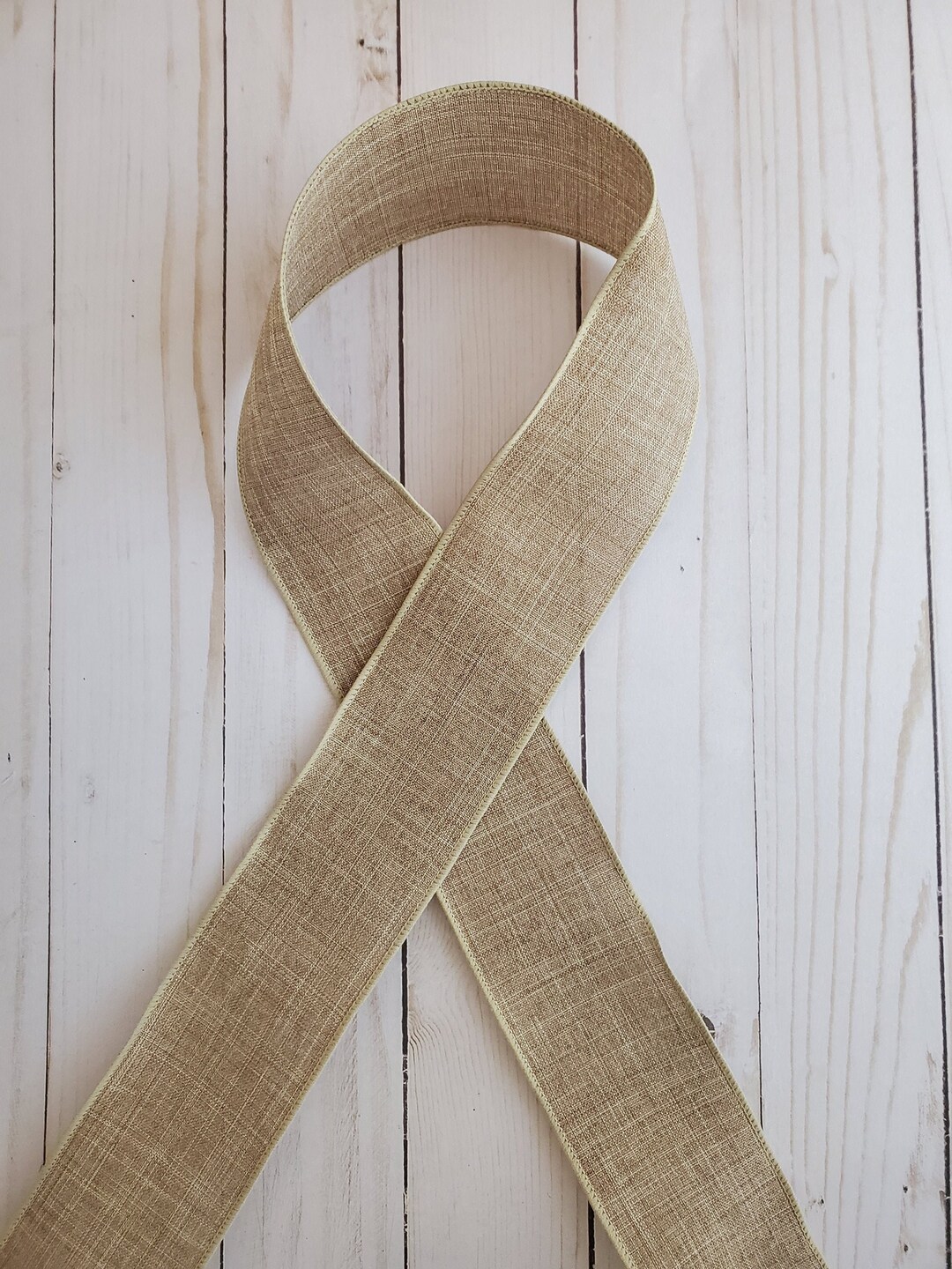 2.5" Natural Royal Canvas Ribbon, Natural Wired Ribbon, Royal Canvas ...