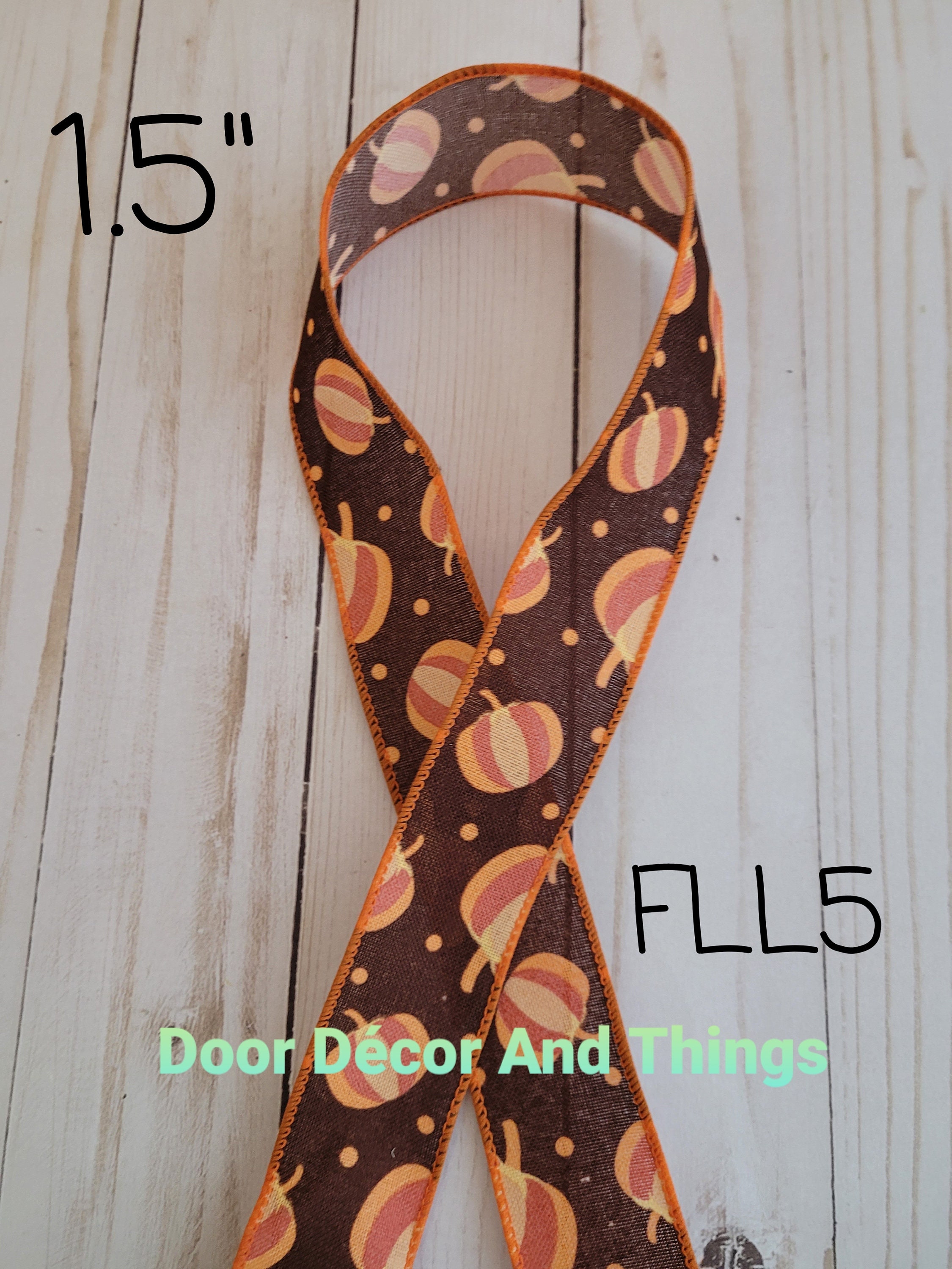 Fall Ribbon Remnants, Fall Wired Ribbon, Ribbon Remnants, Ribbon by the ...