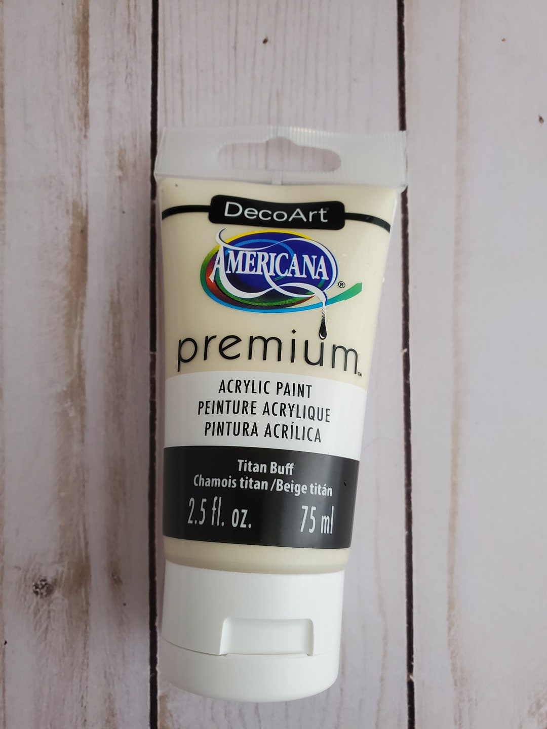 Acrylic Buff Paint, 2.5 Oz. Titan Buff Acrylic Paint, Decoart Americana ...