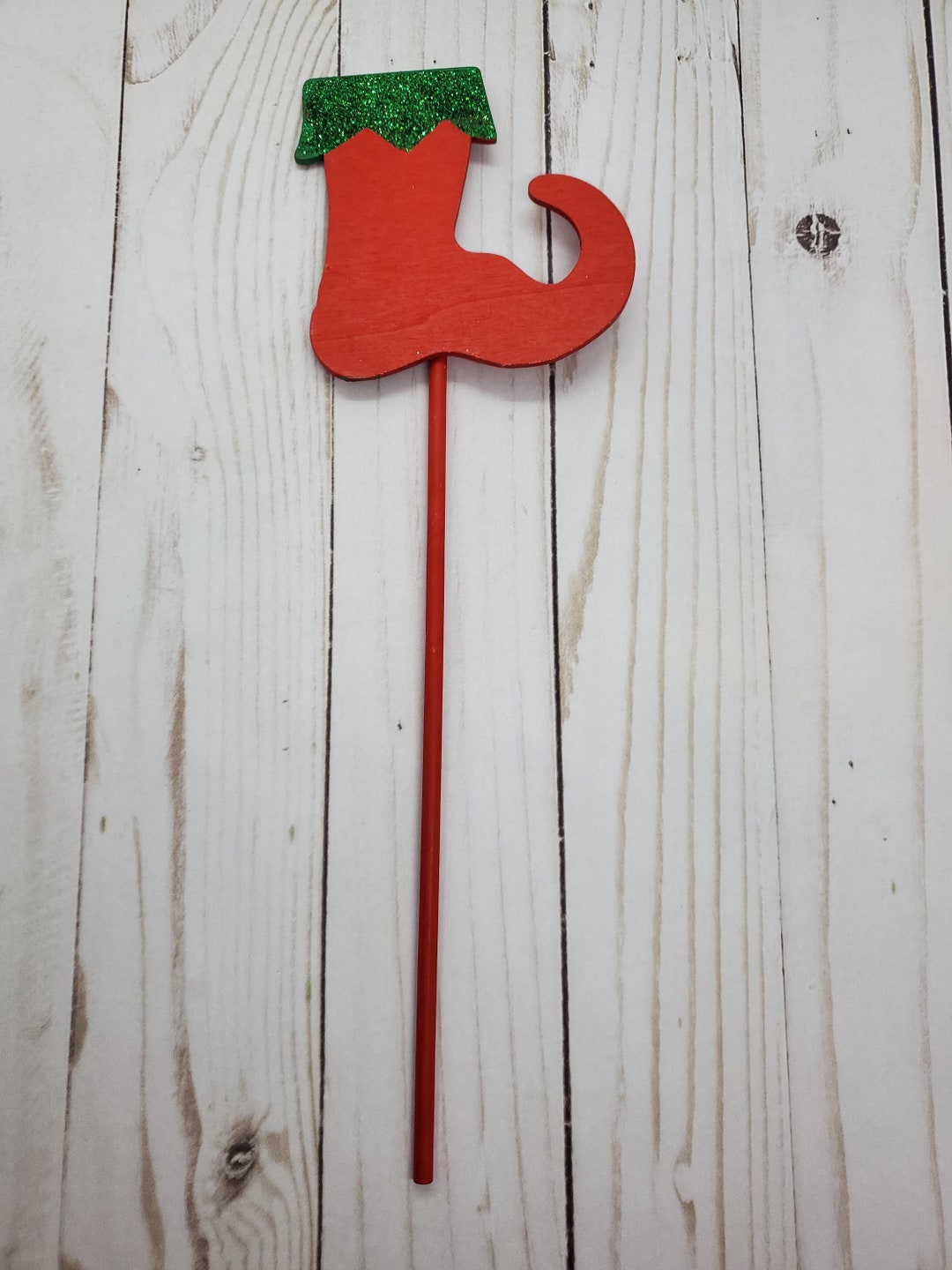 Wooden Stocking Pick, Stocking Floral Pick - Etsy