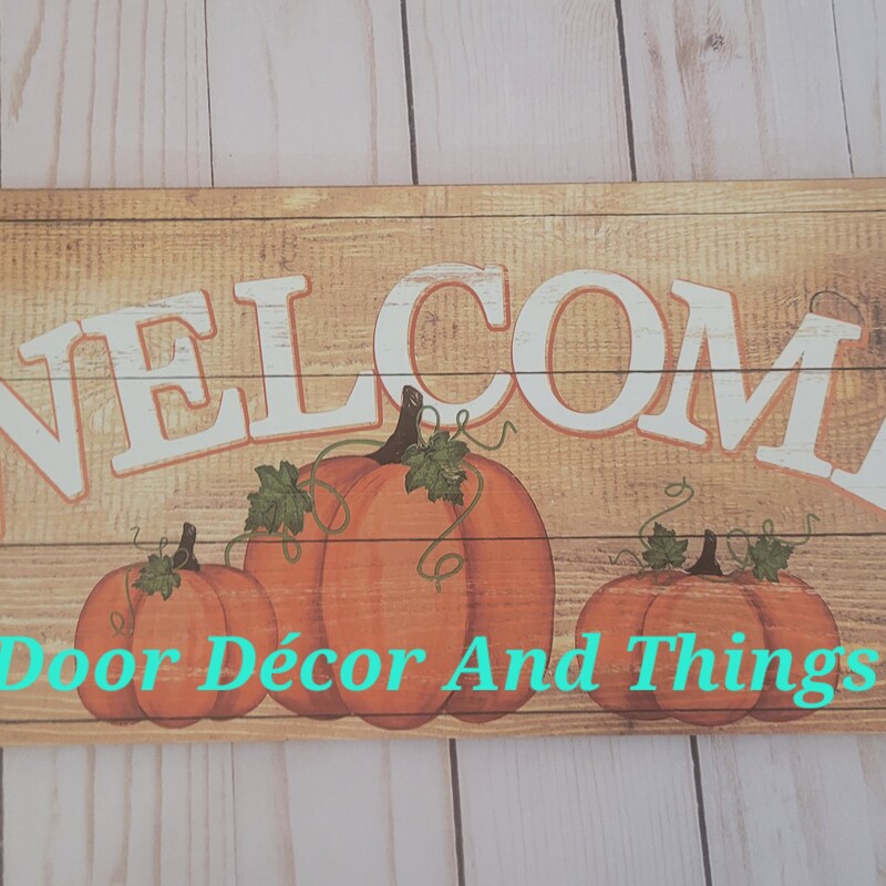 Fall Welcome Sign - Etsy
