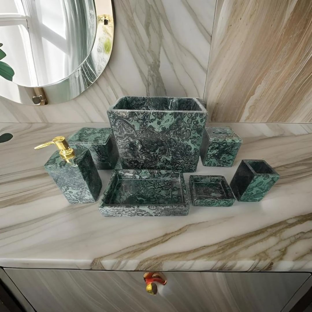 Crocodile Jasper Stone Bathroom Countertop Set, Jasper Stone Bath ...