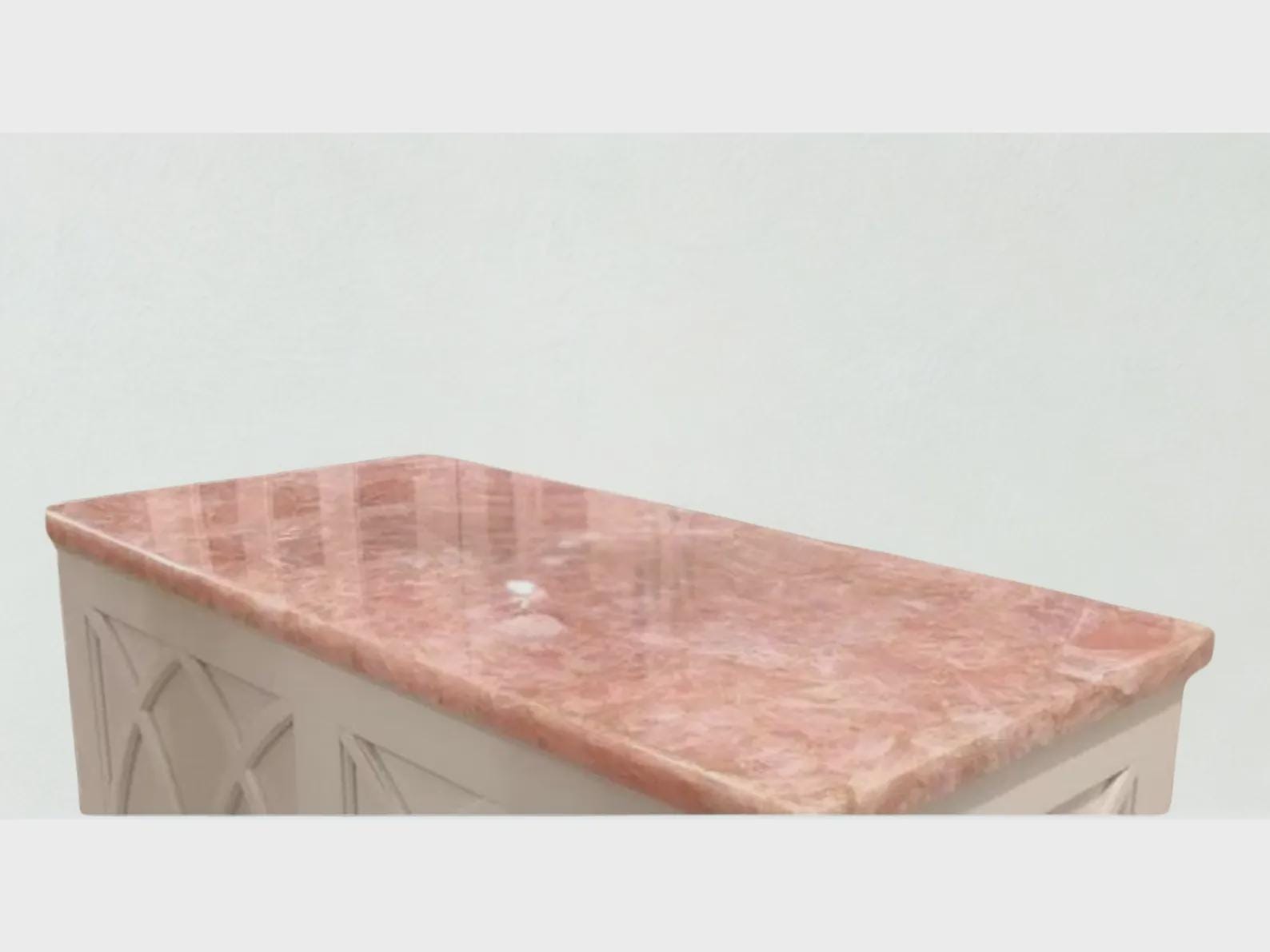 Rose Quartz Stone Kitchen Counter, Natural Pink Crystal Slab for ...