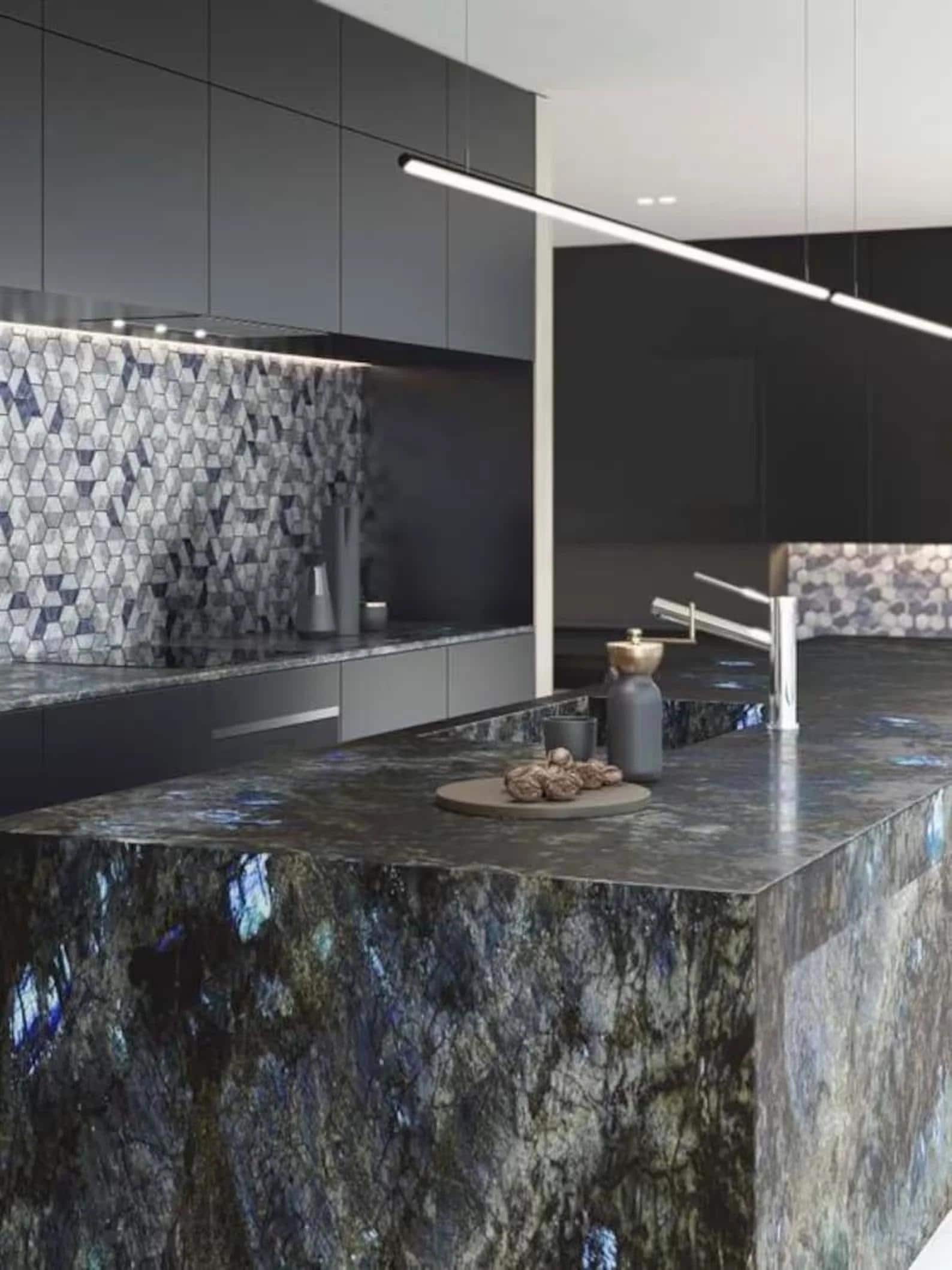 Labradorite Kitchen Island Countertop Slab - Etsy