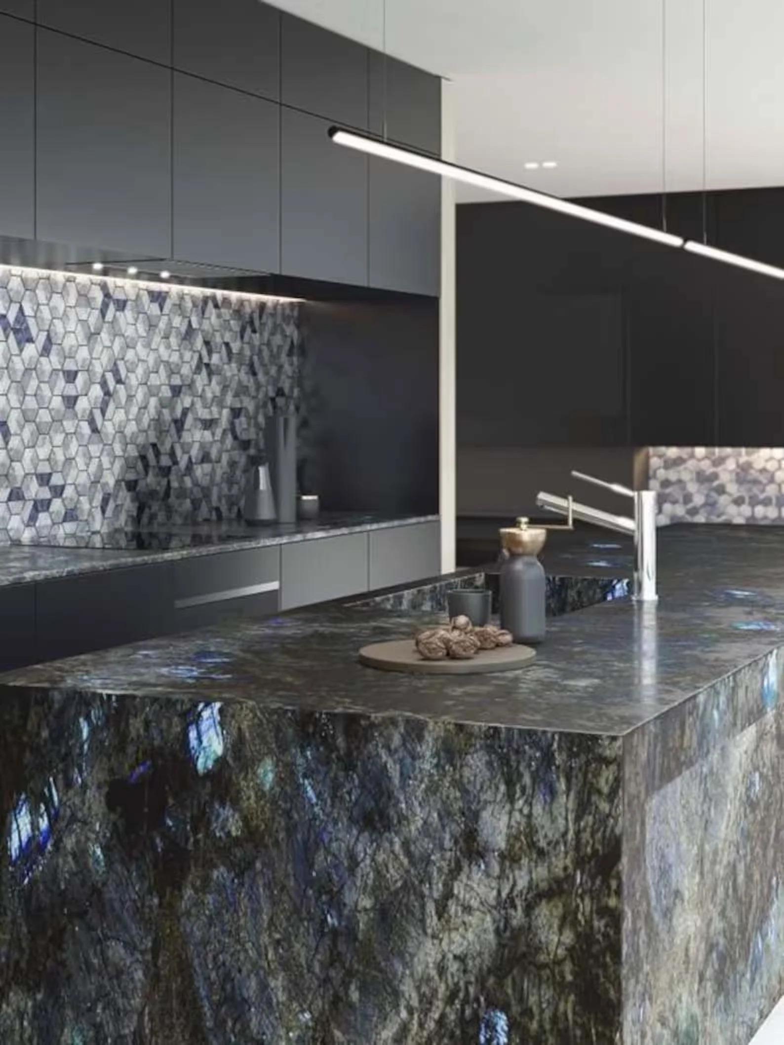 Labradorite Kitchen Island Countertop Slab - Etsy