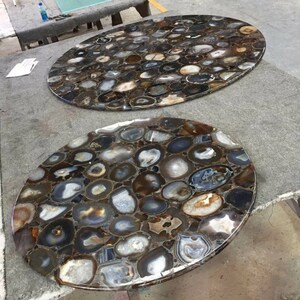 Agate Stone Tabletop With Natural Beauty, Agate Stone Coffee Table ...