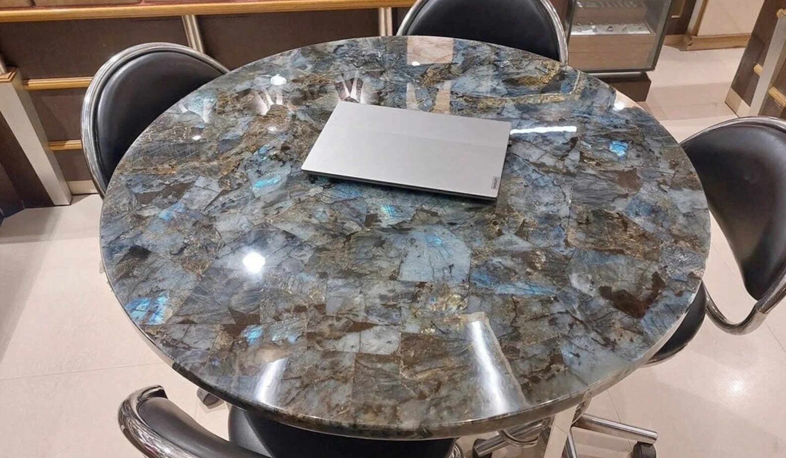 Buy Natural Labradorite Stone Furniture, Labradorite Accent Coffee ...