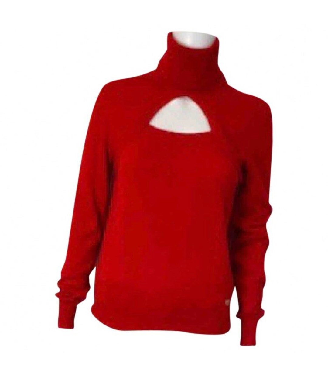 Chanel Red Wool Keyhole Bolero Sweater US 4/6/8 - Etsy