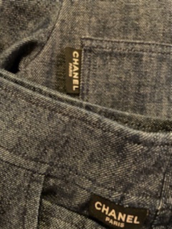 Vintage Chanel 99P 1999 Spring Denim Jacket Skirt Sui… - Gem