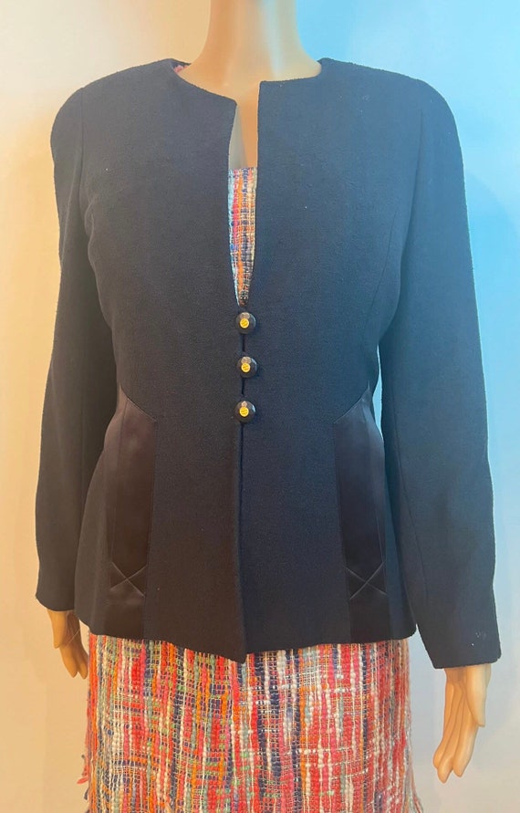 Rare Vintage Chanel 94P, 1994 Spring Runway Black Jac… - Gem