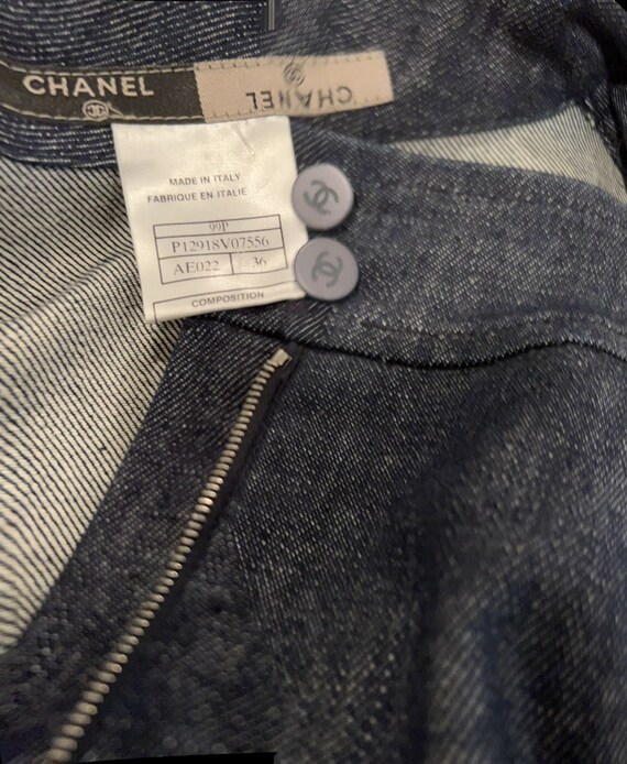 Vintage Chanel 99P 1999 Spring Denim Jacket Skirt Sui… - Gem
